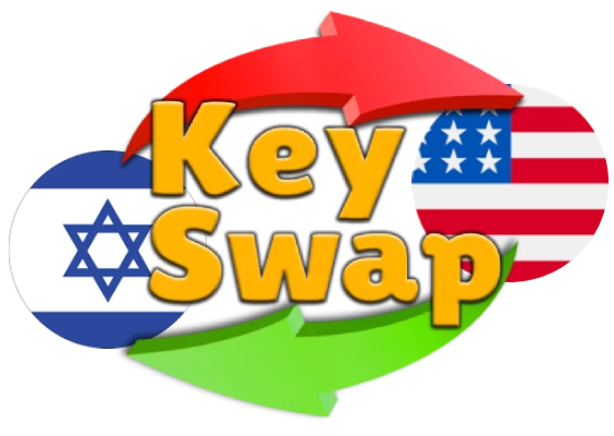 English ⇔ Hebrew Converter – Key-Swap